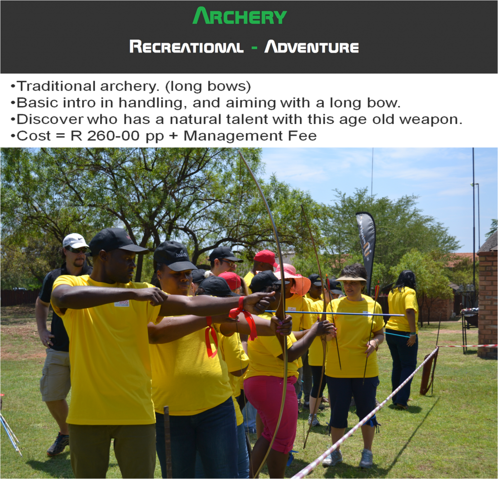 Archery Team Building | The Infinite Team (Pty) Ltd Team Building ...